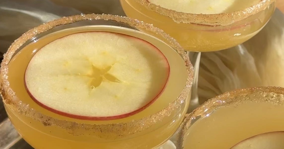 Apple Ginger Fizz (Batched Cocktail/Mocktail)