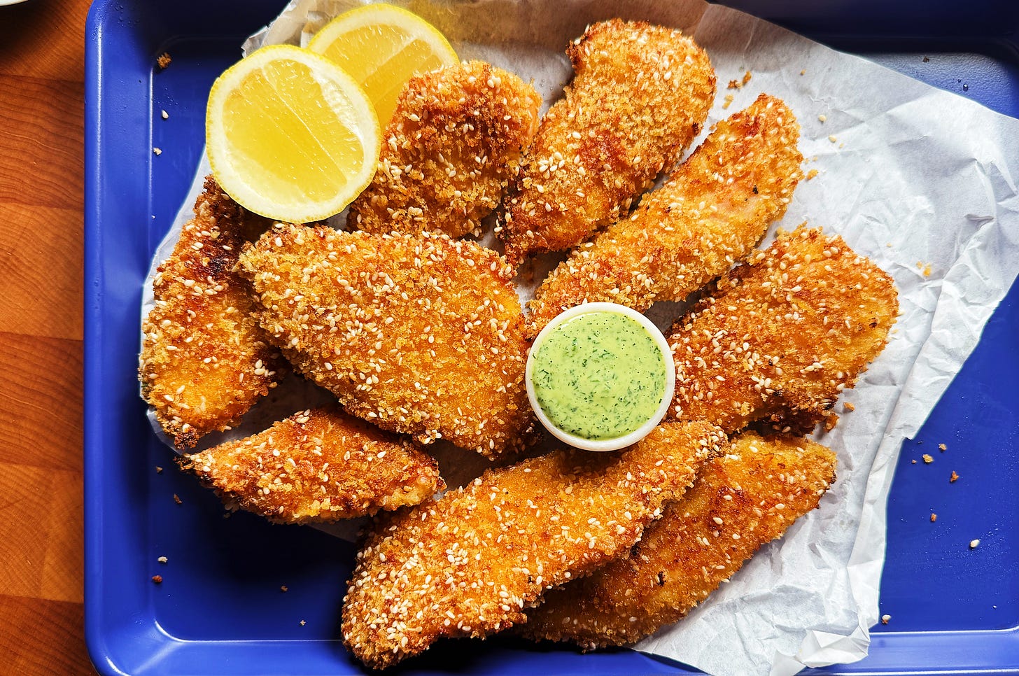 Sheet-Pan Chicken Schnitzel - by Carolina Gelen - SCRAPS