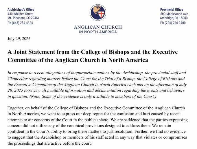 Church Civics: TEC vs. ACNA Polity #6 - by Arlie Coles