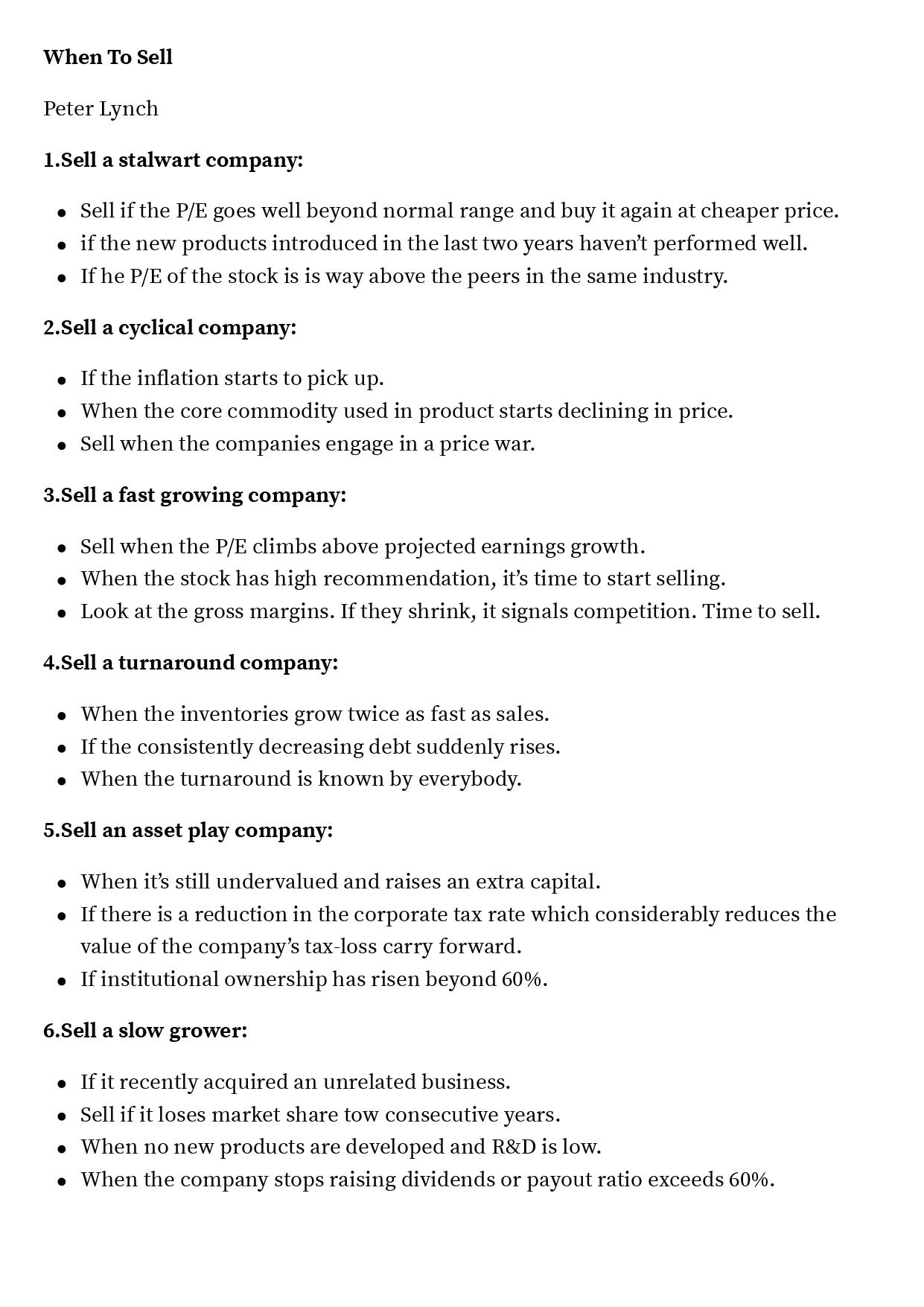 When to Sell a Quality Stock 💎 - by Invest In Assets 📈