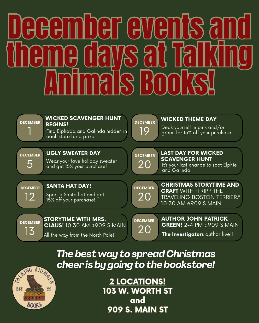 December at Talking Animals! - Talking Animals Books