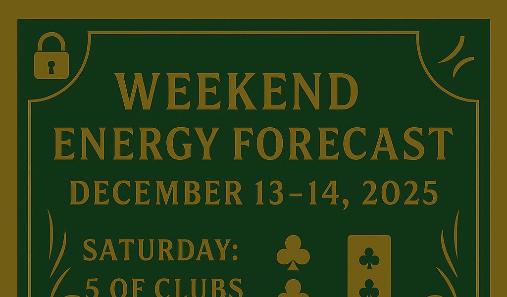 🔒 Weekend Energy Forecast: December 13–14, 2025