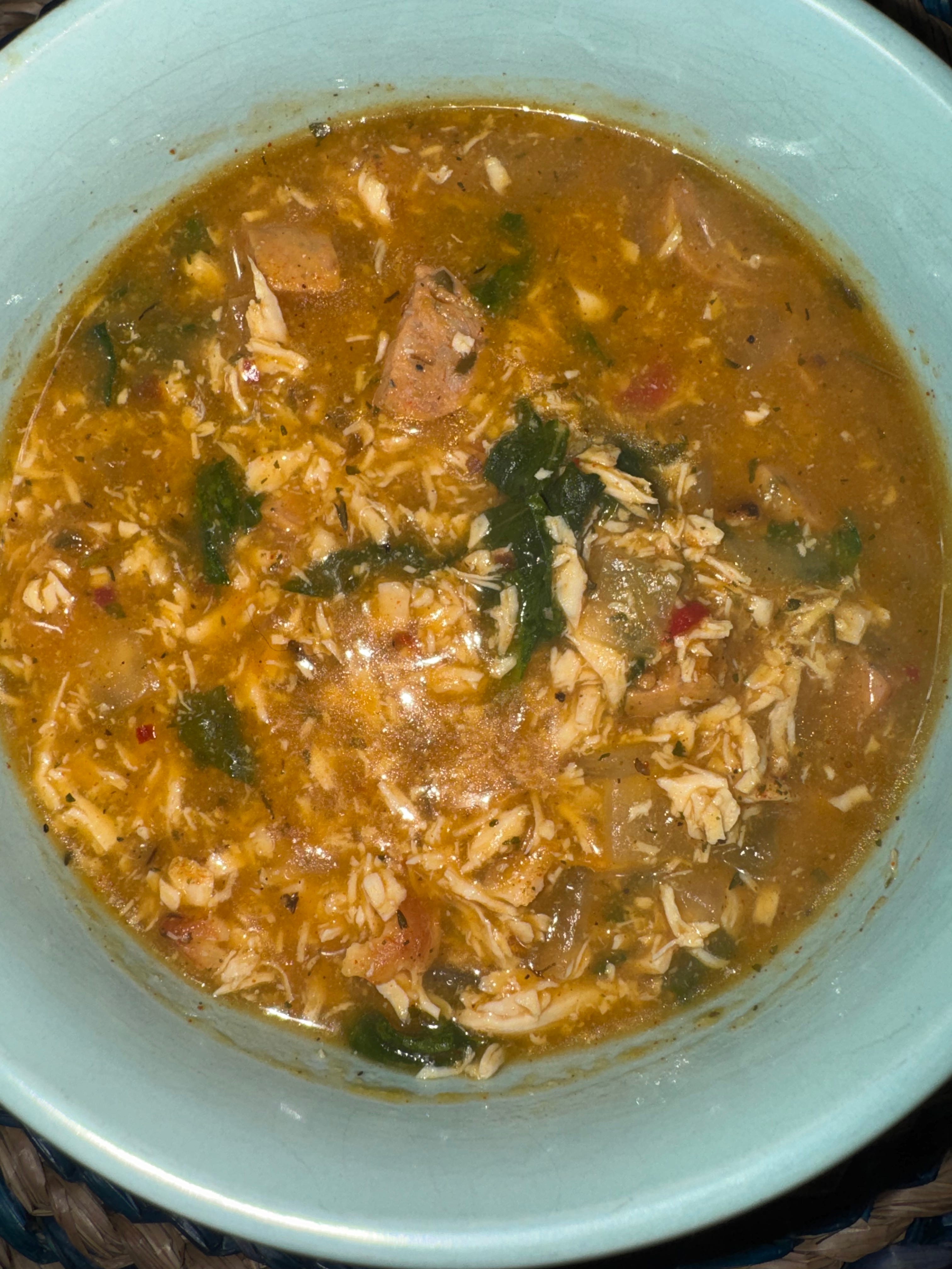 🥣 Creamy Butternut Chicken & Sausage Soup