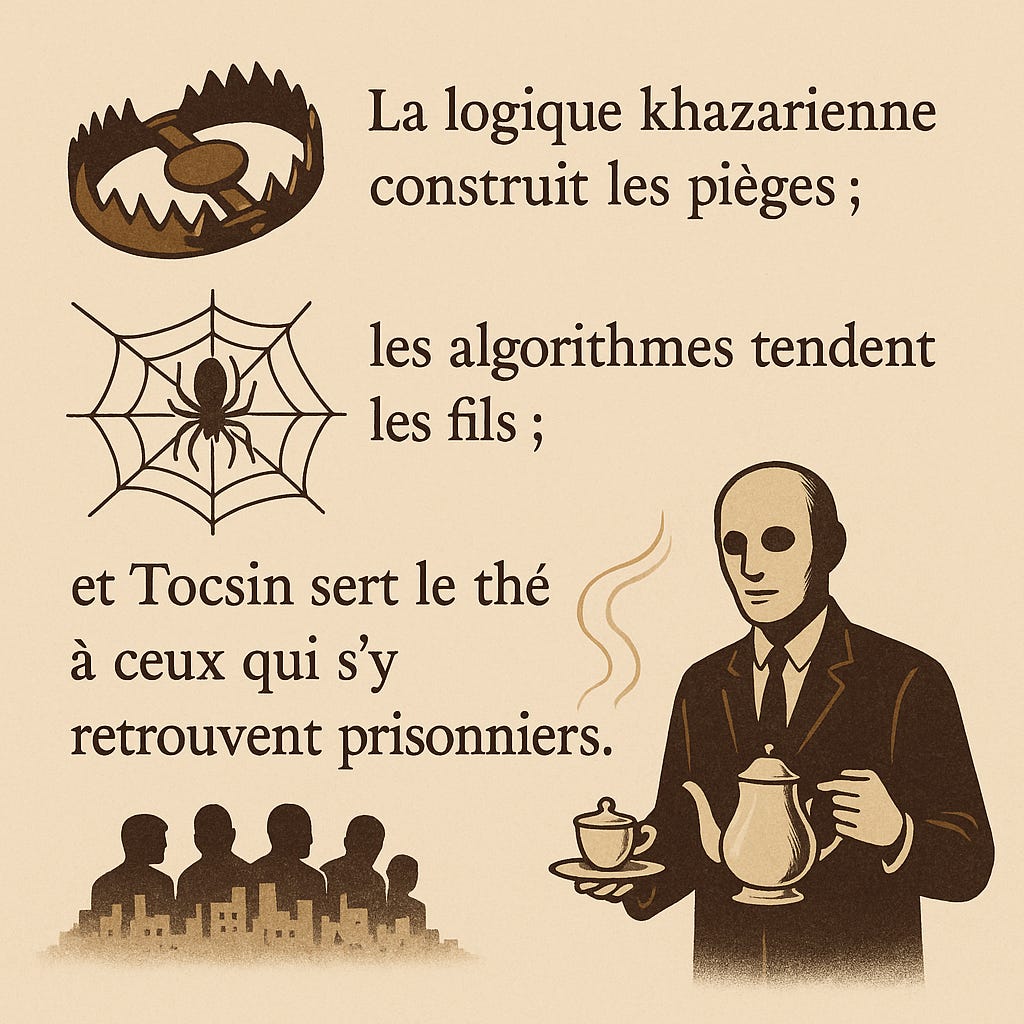 Tocsin fonctionne ainsi : il effleure tout ce qui est crucial, il mord ...