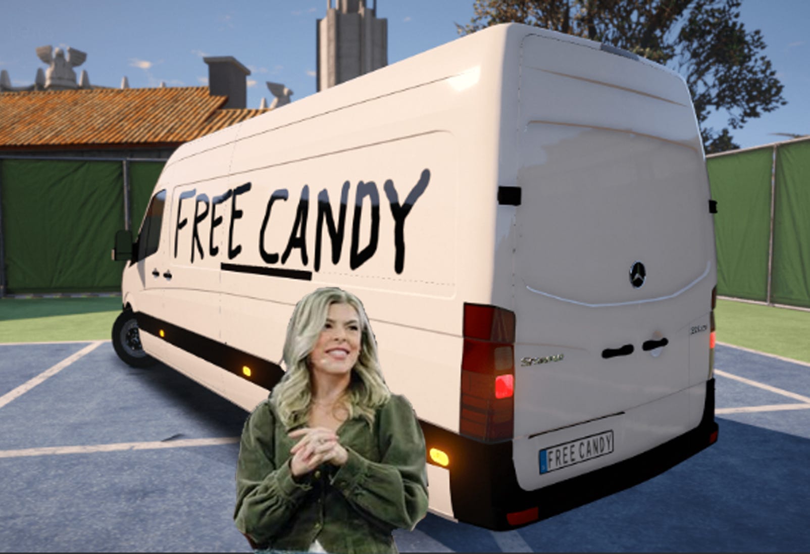 "Psst, hey ladies ... free candy in the van!"