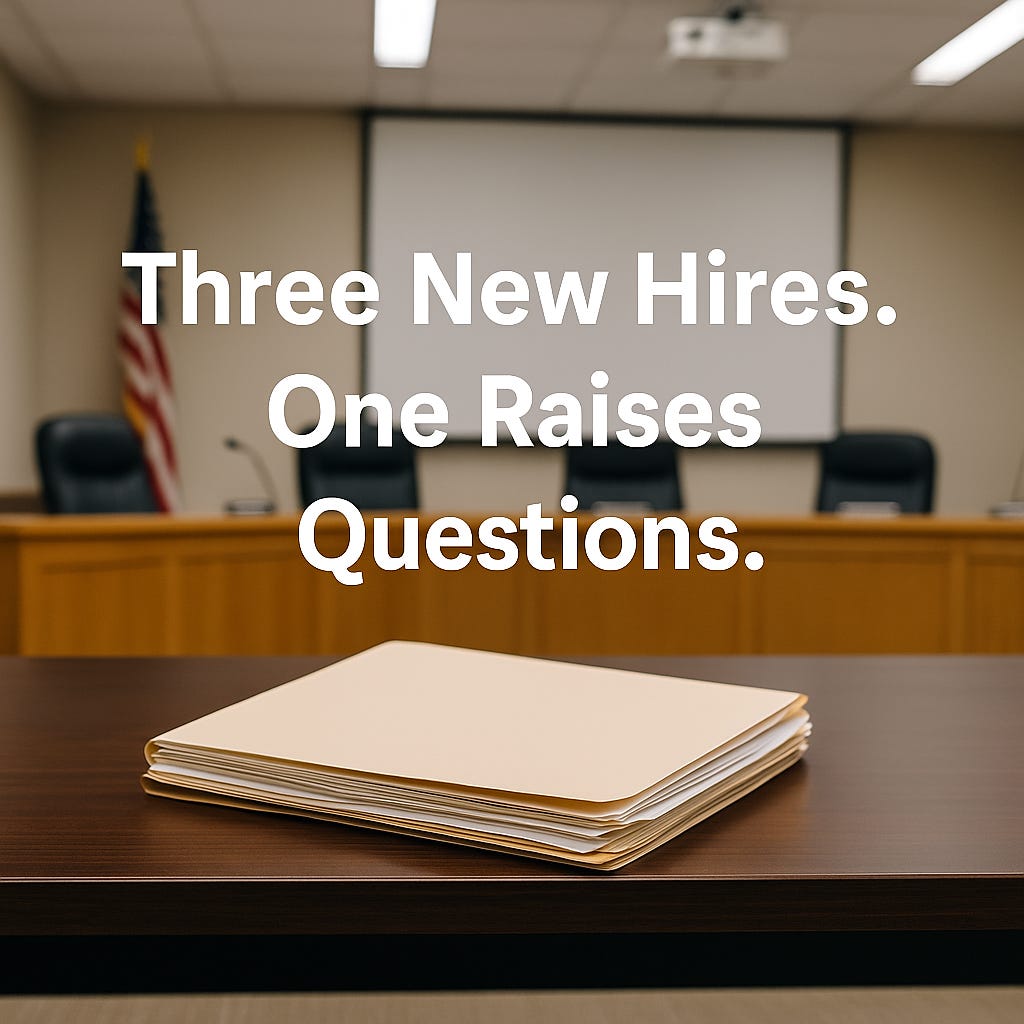 3 New Assistant Principal Hires - 1 Already Raising Questions