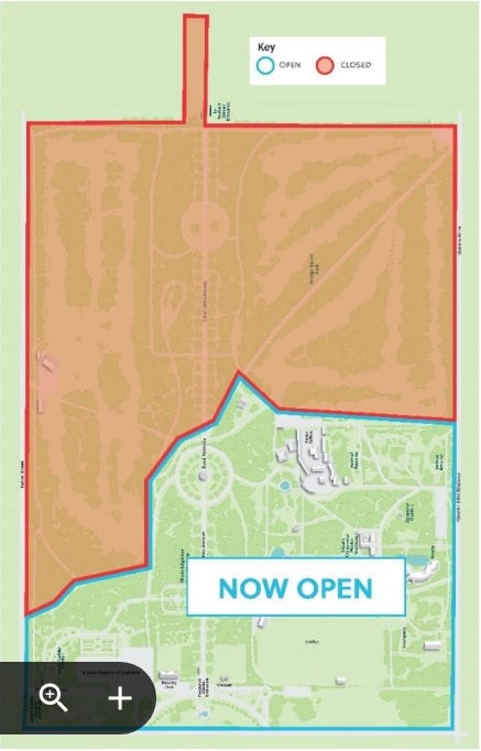 Section of Queens Park reopened earlier than expected