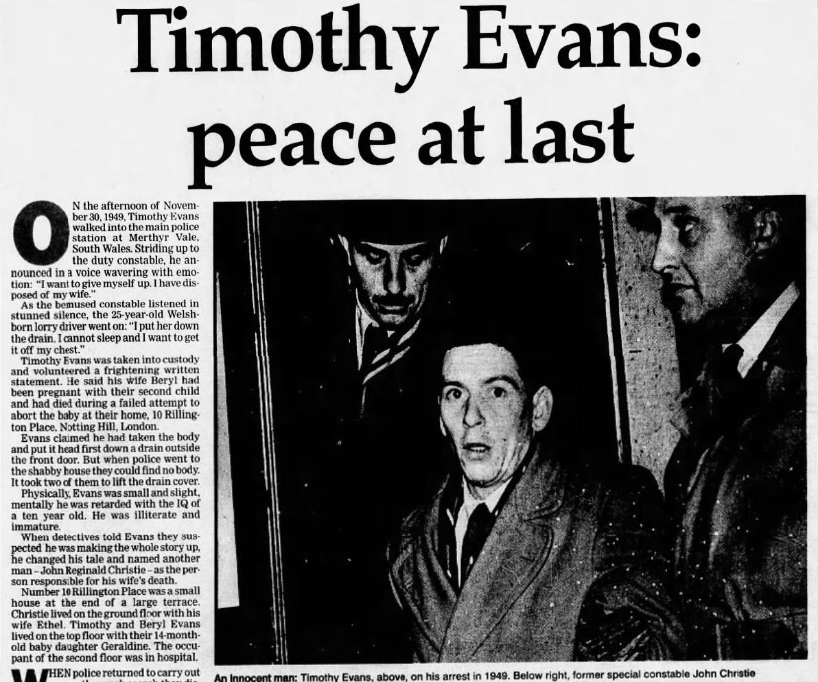 A Father Framed: The Unjust Execution of Timothy Evans