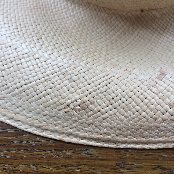 How to repair a straw hat - by Zoe Robinson