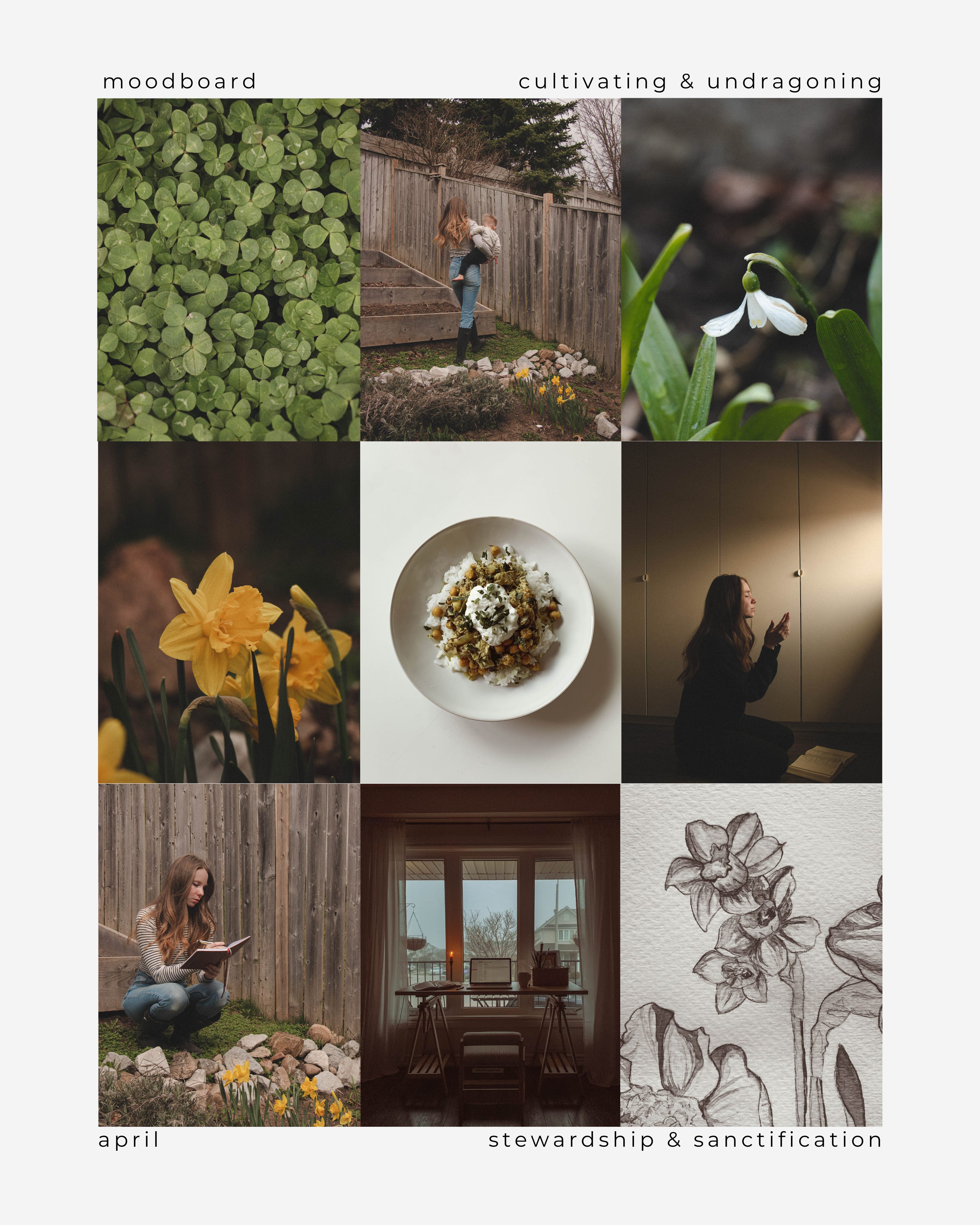 April | Cultivating & Undragoning - by Sarah Comeau