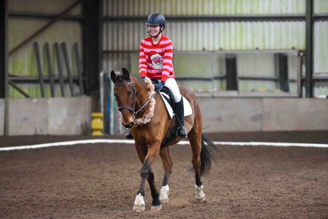 Laurel View Christmas Dressage competition has added sparkle