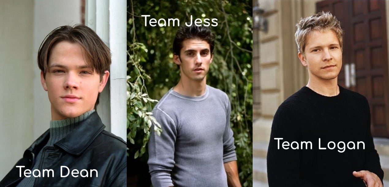Are You Team Dean, Team Jess, or Team Logan? Here's What We Get Wrong ...