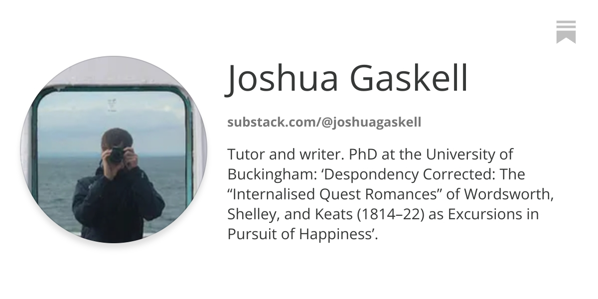 Joshua Gaskell | Substack