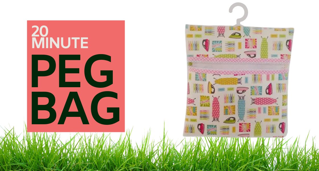20 Minute Peg Bag Tutorial