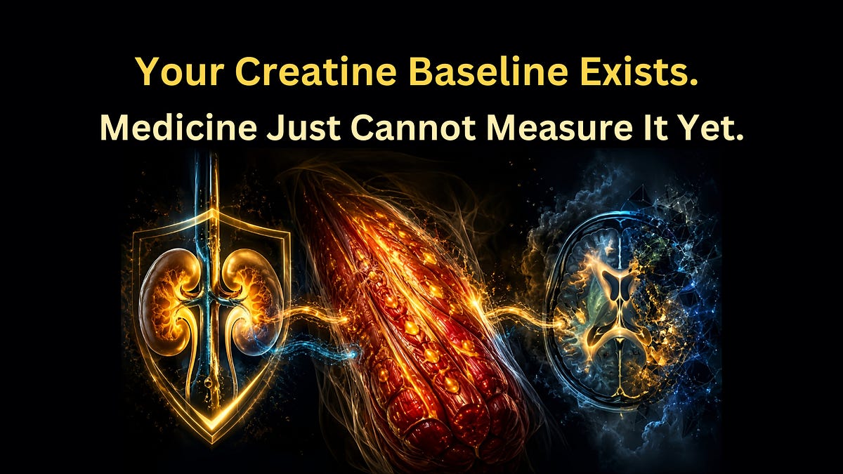 Your Creatine Baseline Exists. Medicine Just Cannot Measure It Yet.
