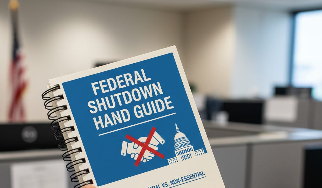 FEDERAL SHUTDOWN HAND GUIDE (SEPTEMBER 2025): ESSENTIAL GUIDANCE FOR ...
