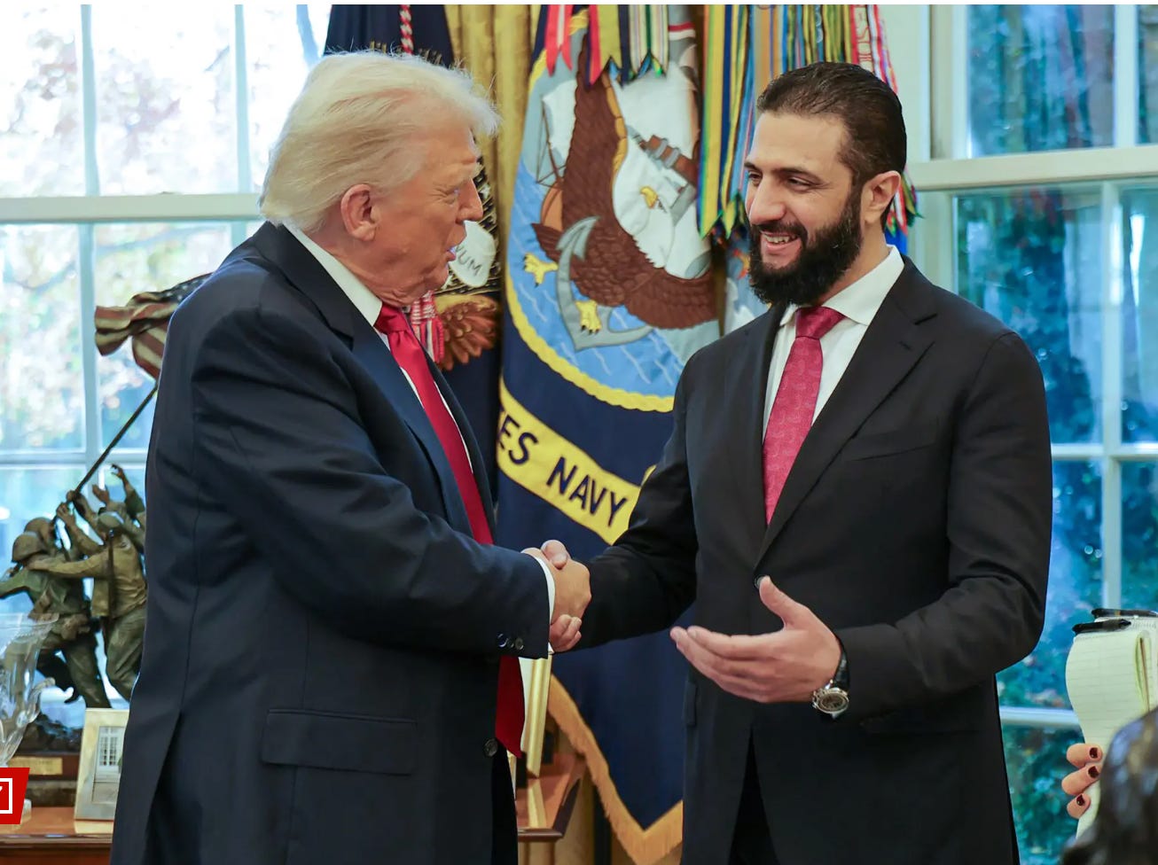 Trump Platforms Former al-Qaeda Terrorist Ahmed Al-Sharaa at White House