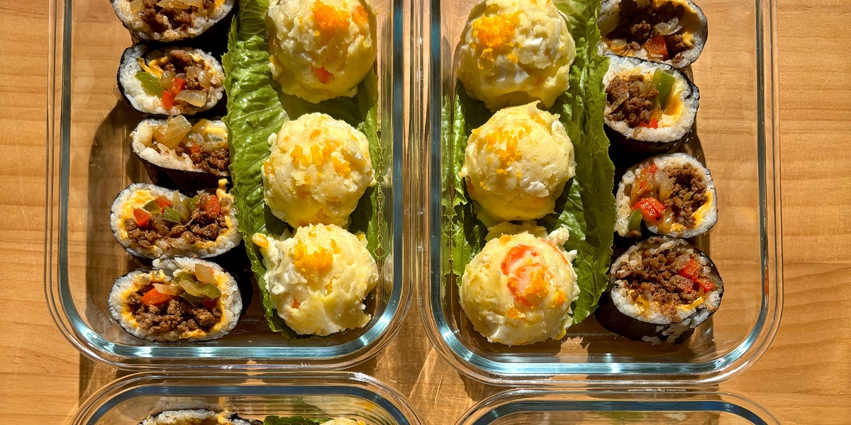 Philly Gimbap and Korean Potato Salad - Baking by Yuka