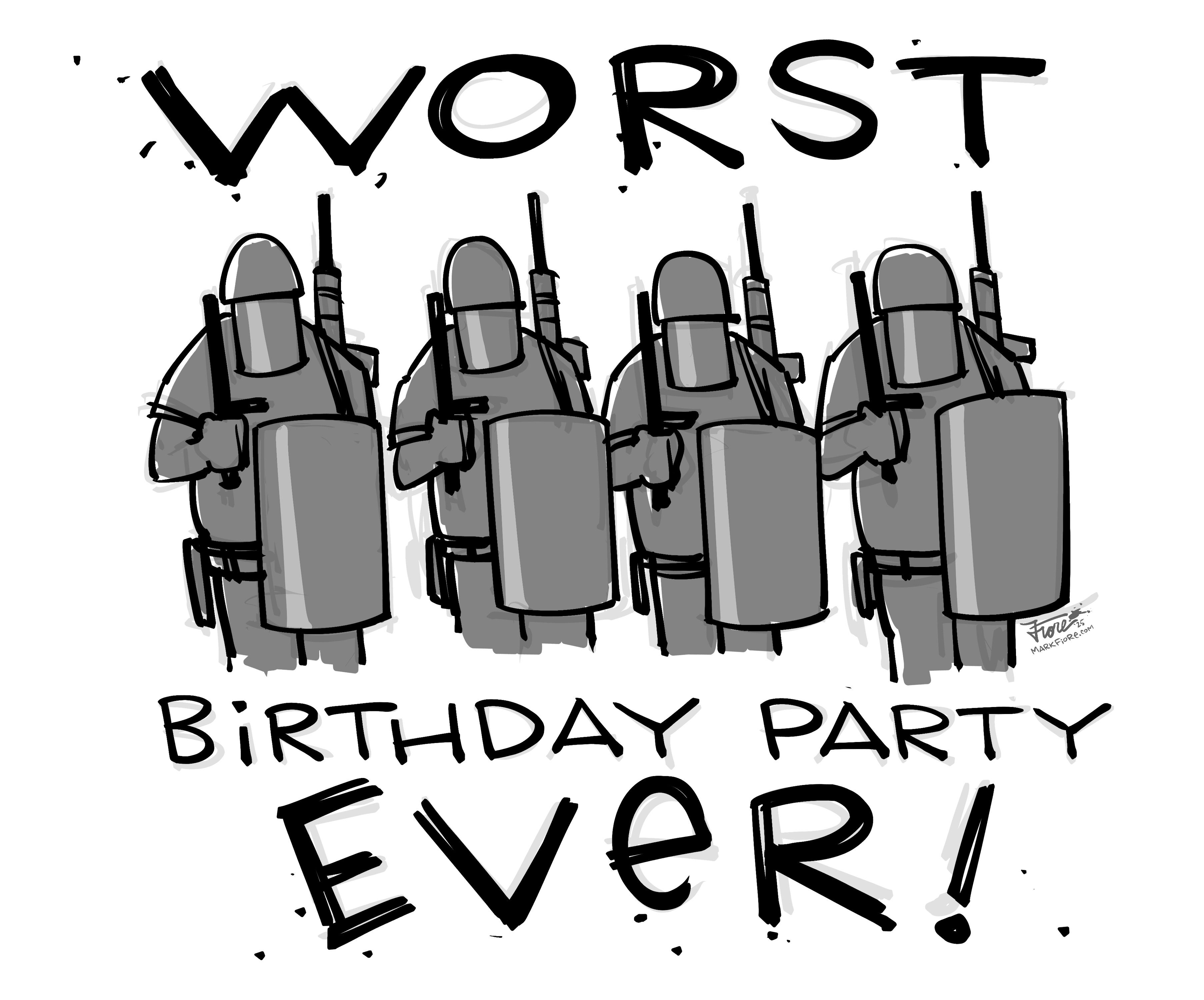 Protest signs & cartoons - Mark Fiore's Cartoon Update