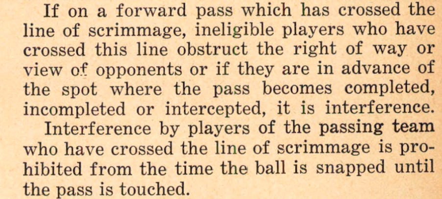 Today’s Tidbit... Restricting Ineligible Receivers
