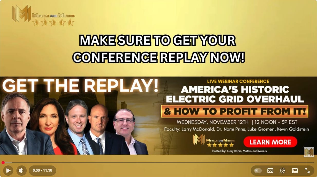 GET YOUR REPLAY TO: America's Historic Electrical Grid Overhaul & How ...