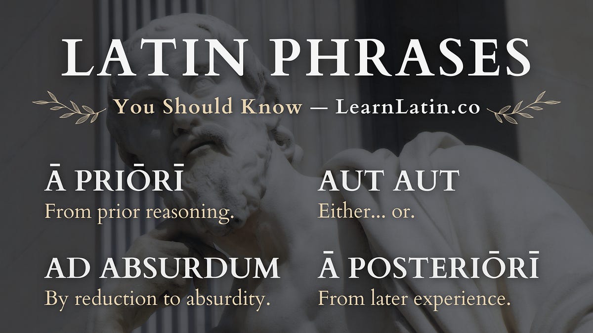 Latin and the Language of Reasoning - Learn Latin