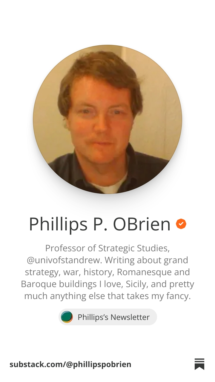 Phillips P. OBrien | Substack