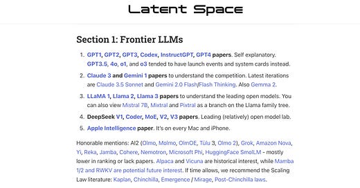The 2025 AI Engineering Reading List - Latent.Space