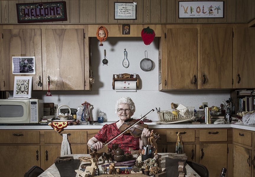 Violet Hensley, 106, the Stradivarius of the Ozarks