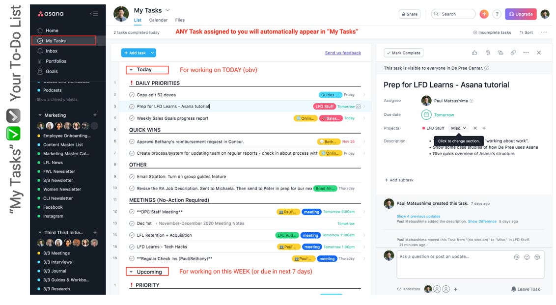 How I Use Asana to Manage My Organization’s Work and Teams