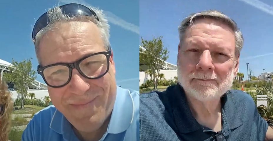 In Clearwater: We visit the Mike Rinder bench with Spanky Taylor, Mark ...