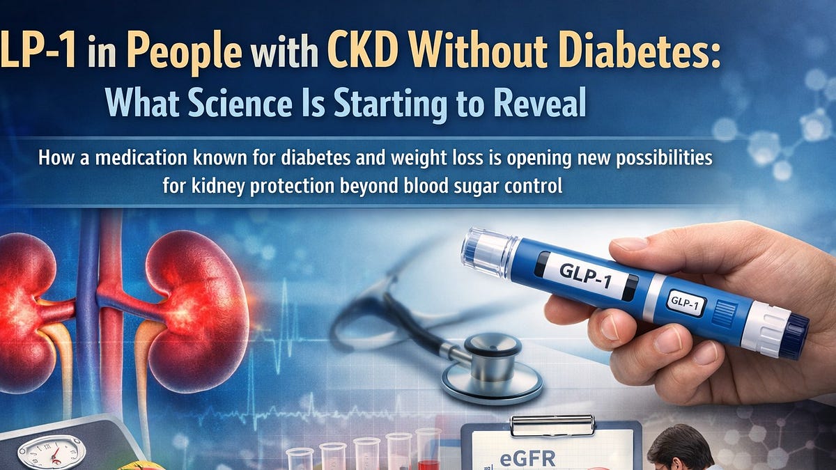 GLP-1 in People with CKD Without Diabetes: What Science Is Starting to ...