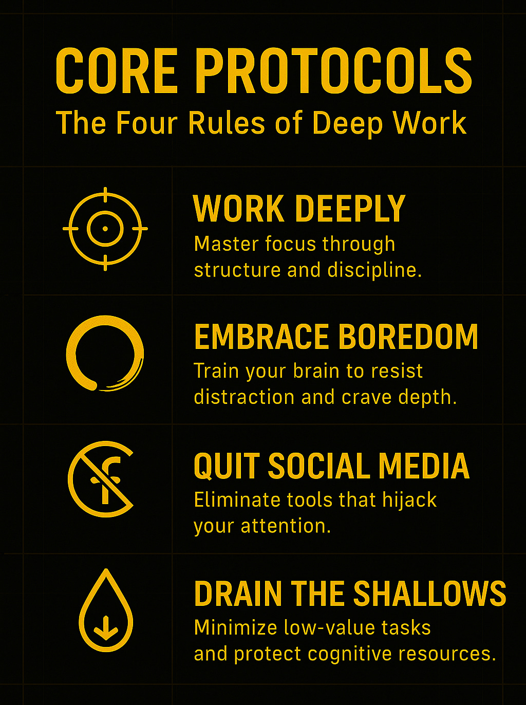 Book Review: Deep Work by Cal Newport - Protocol One