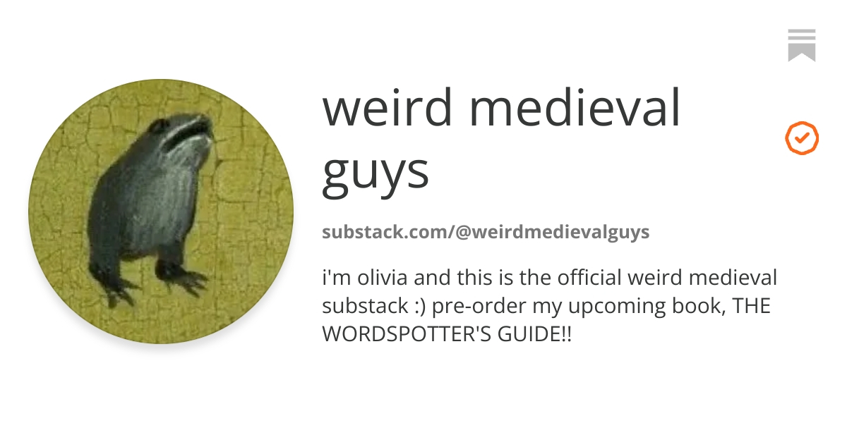 weird medieval guys | Substack