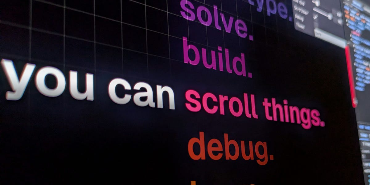 You can scroll things - by Jhey ʕ•ᴥ•ʔ - The Craft of UI