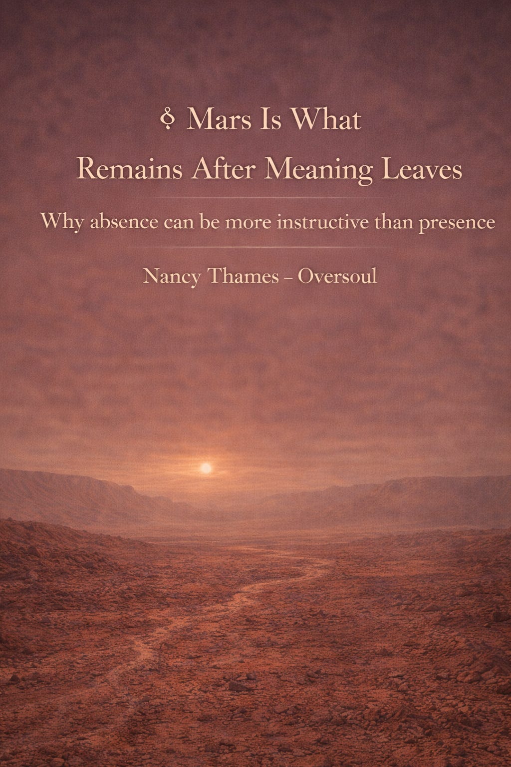 Mars Is What Remains After Meaning Leaves