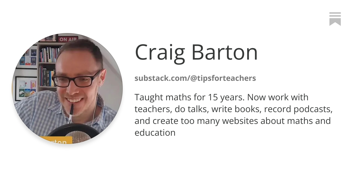 Craig Barton | Substack