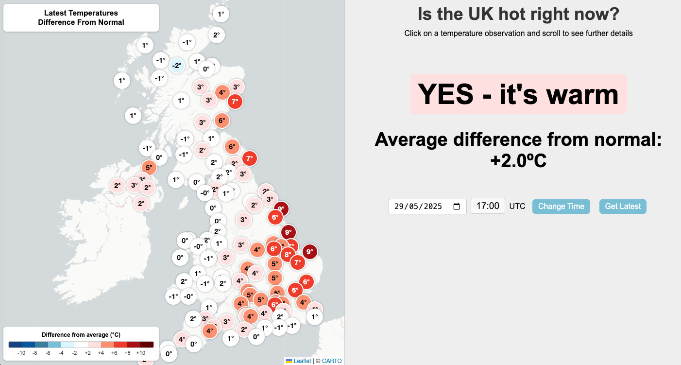 Is it hot right now? - by Ed Hawkins - Climate Lab Book