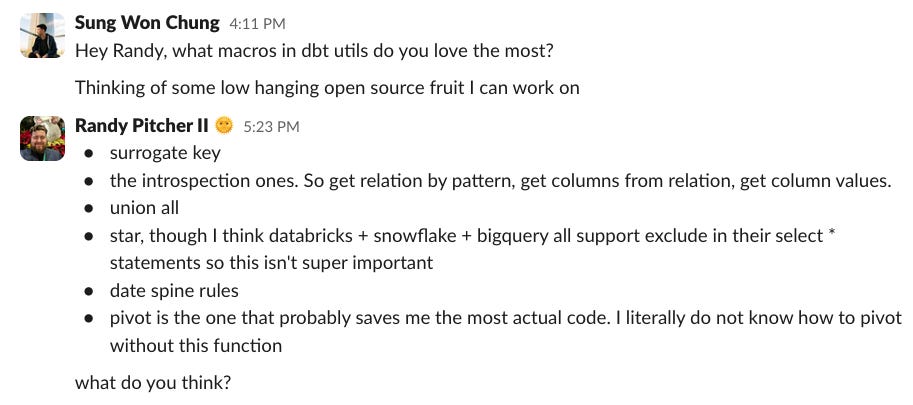 I miss how dbt-utils made me feel - by Sung Won Chung