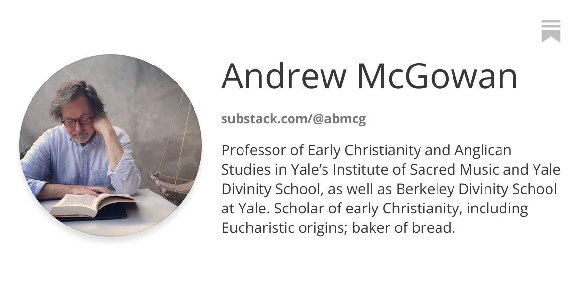 Andrew McGowan | Substack