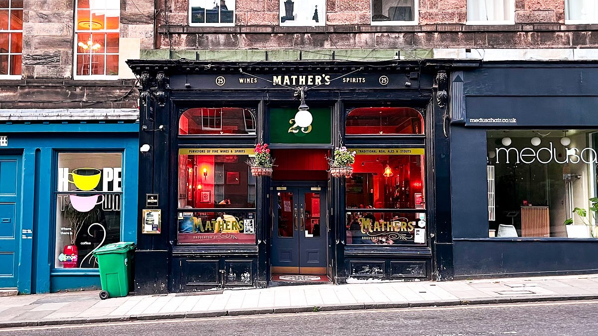 Mather's Bar, Broughton Street | Edinburgh Pub Reviews