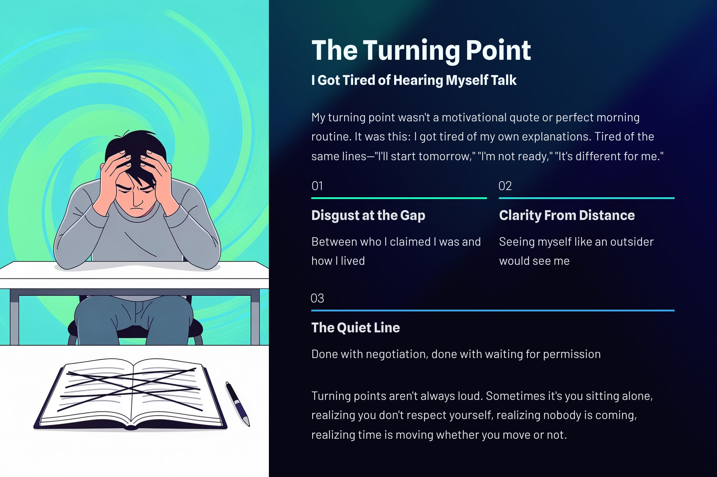The Day You Stop Negotiating With Yourself Is The Day Your Life Starts ...