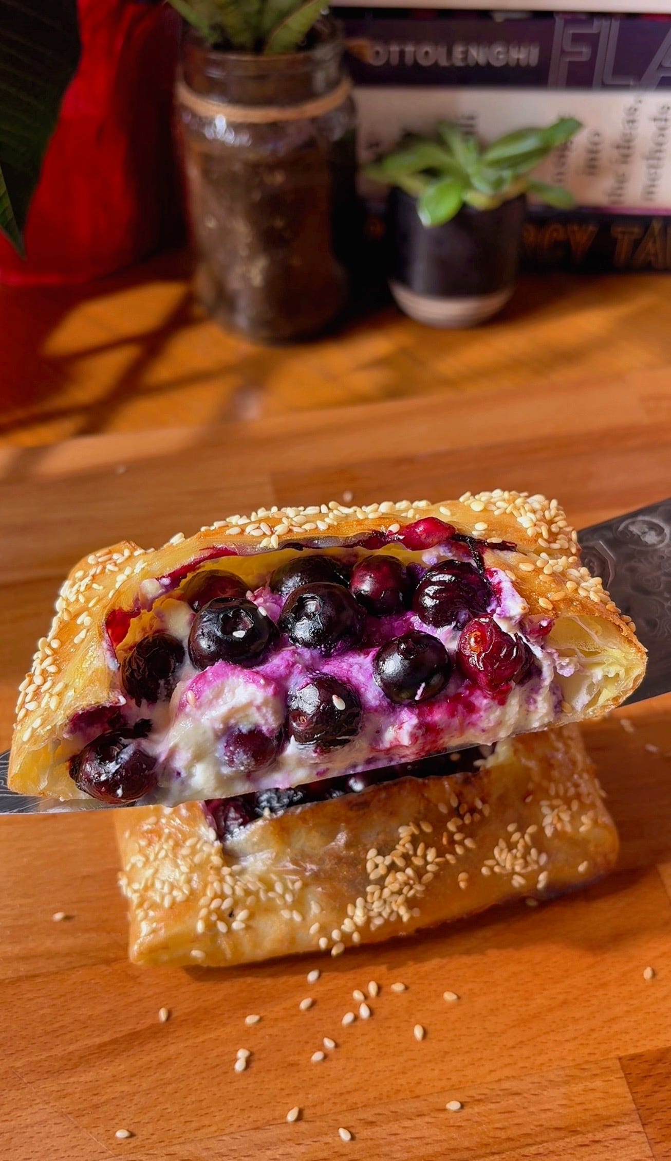 Blueberry and Ricotta Rice Paper Danish - by Chef Josh Gale