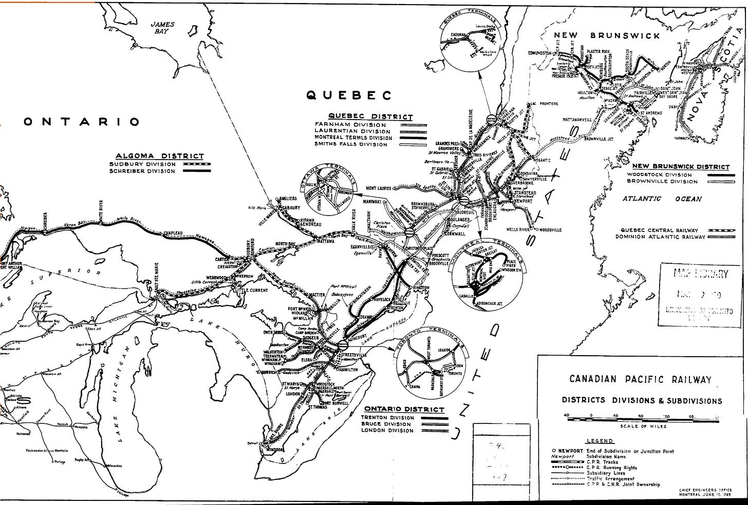 CPR Districts, Divisions and Subdivisions - by Ian Wilson