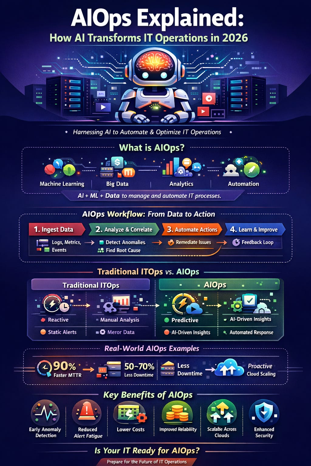 🚀 AIOps Explained: How AI Is Transforming IT Operations in 2026