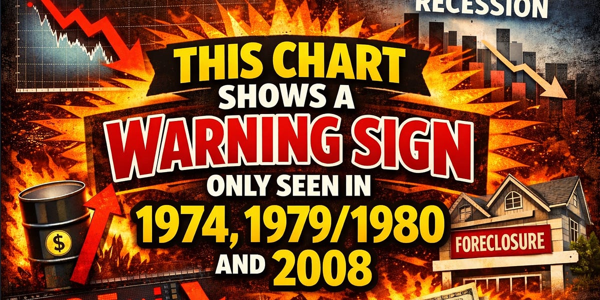 THIS chart shows a warning sign only seen in 1974, 1979/1980 and 2008
