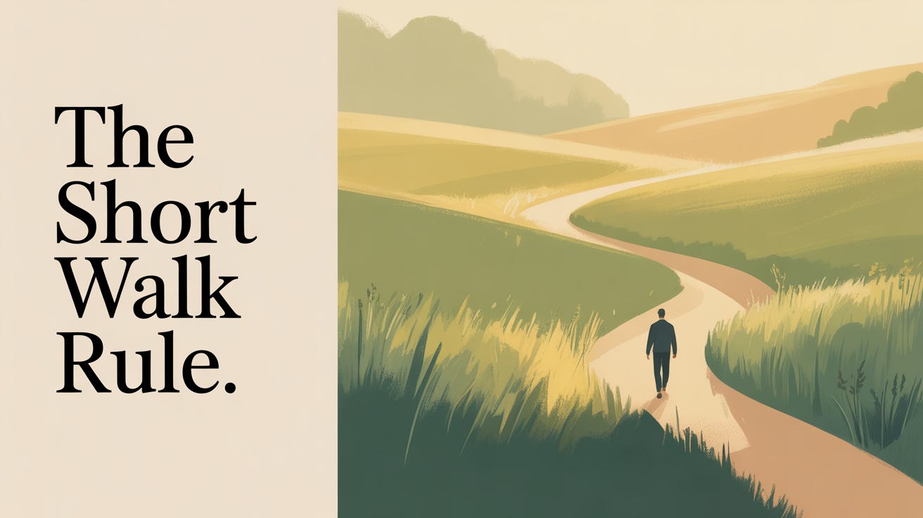 The Short Walk Rule: Movement as Medicine for Busy Days