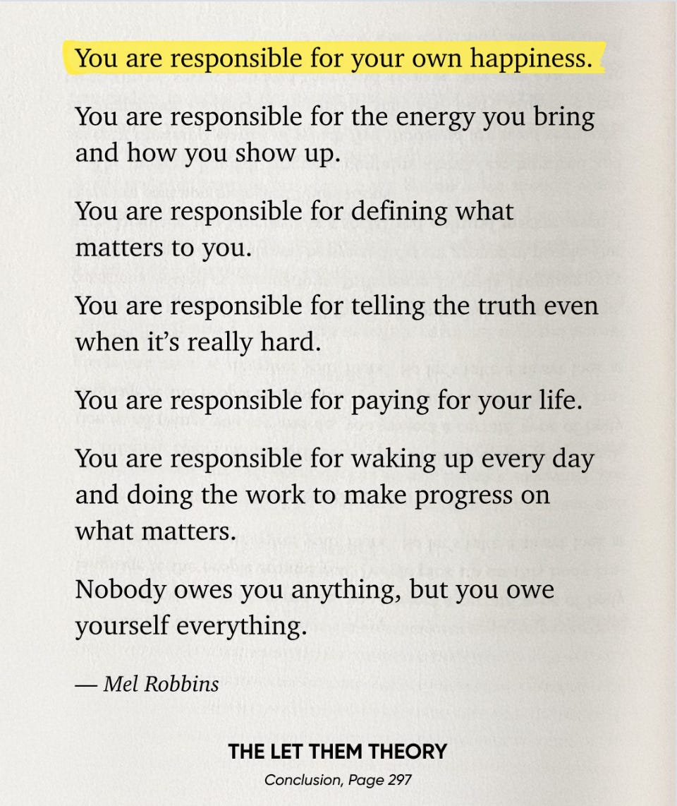 YOU Are Entirely YOUR Responsibility