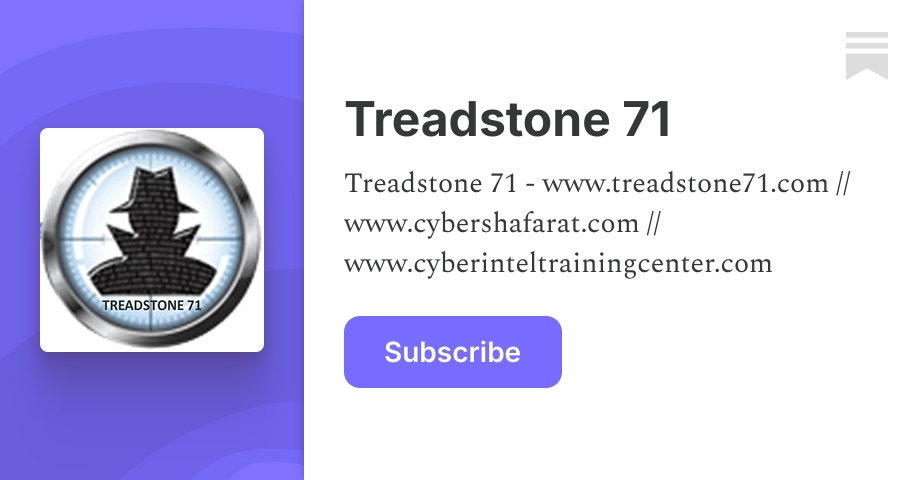 Treadstone 71 | Substack