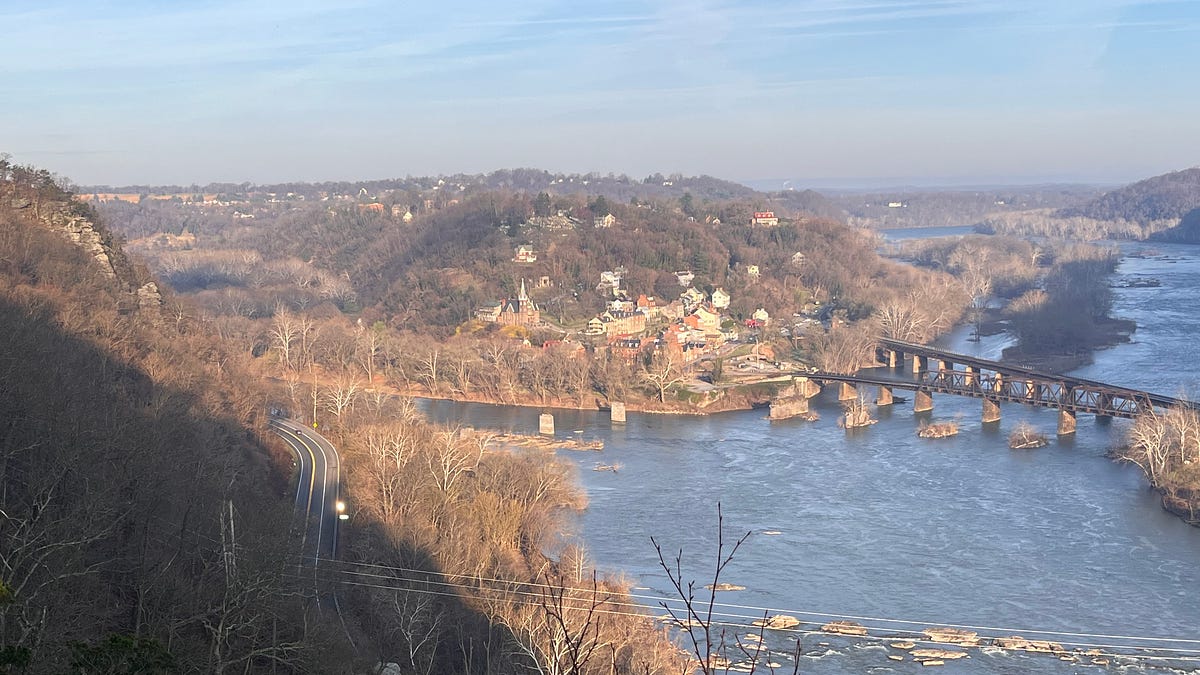 Trains to Treks: Harpers Ferry, West Virginia: Hike to Split Rock via ...